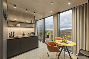 Cabana família, vista para a montanha (Geysir) | Sala de jantar