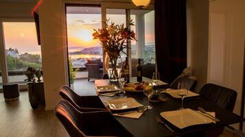 Opções para refeição no quarto