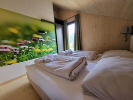 Chalé | 4 quartos, com mobília individualizada, roupa de cama fornecida 
