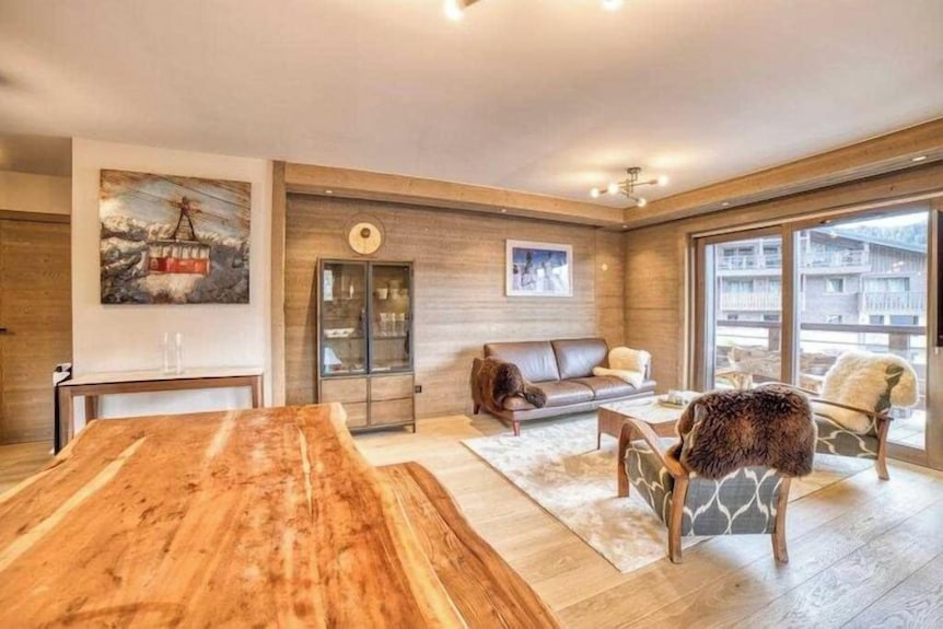 Luxueux Appartement De 4 Pièces Avec Piscine, Salle De Sport, Spa Et Parking - Combloux