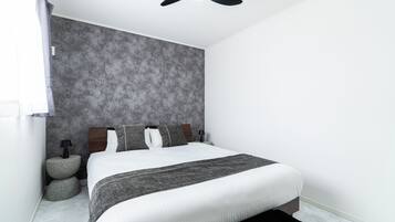 Vila, para não fumantes, piscina particular (Onna 8D,4LDK, 120sqm, BBQ, Parking) | 4 quartos, individualmente decorados, individualmente mobiliados