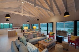 Villa de Luxo, vista para a lagoa | Sala de estar
