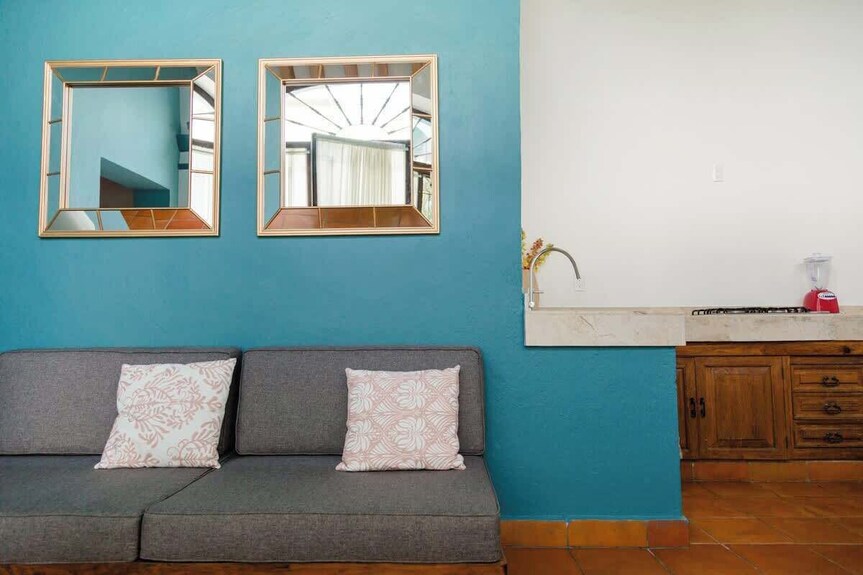 Unique Suite Historic Center Terrace Wifi+desk+ac - Querétaro