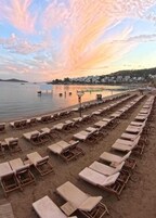 Praia particular, bar na praia 