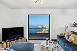 Casa geminada luxo, vista para o mar | Área de estar