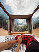 Quarto Duplo Panorâmico, 1 cama queen-size, vista para a montanha | Quartos insonorizados, Wi-fi grátis, roupa de cama fornecida 