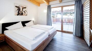 Apartamento conforto, 4 quartos | 7 quartos, individualmente mobiliados, roupa de cama