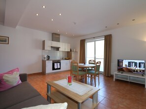 Apartamento elite, 2 quartos | Opções para refeição