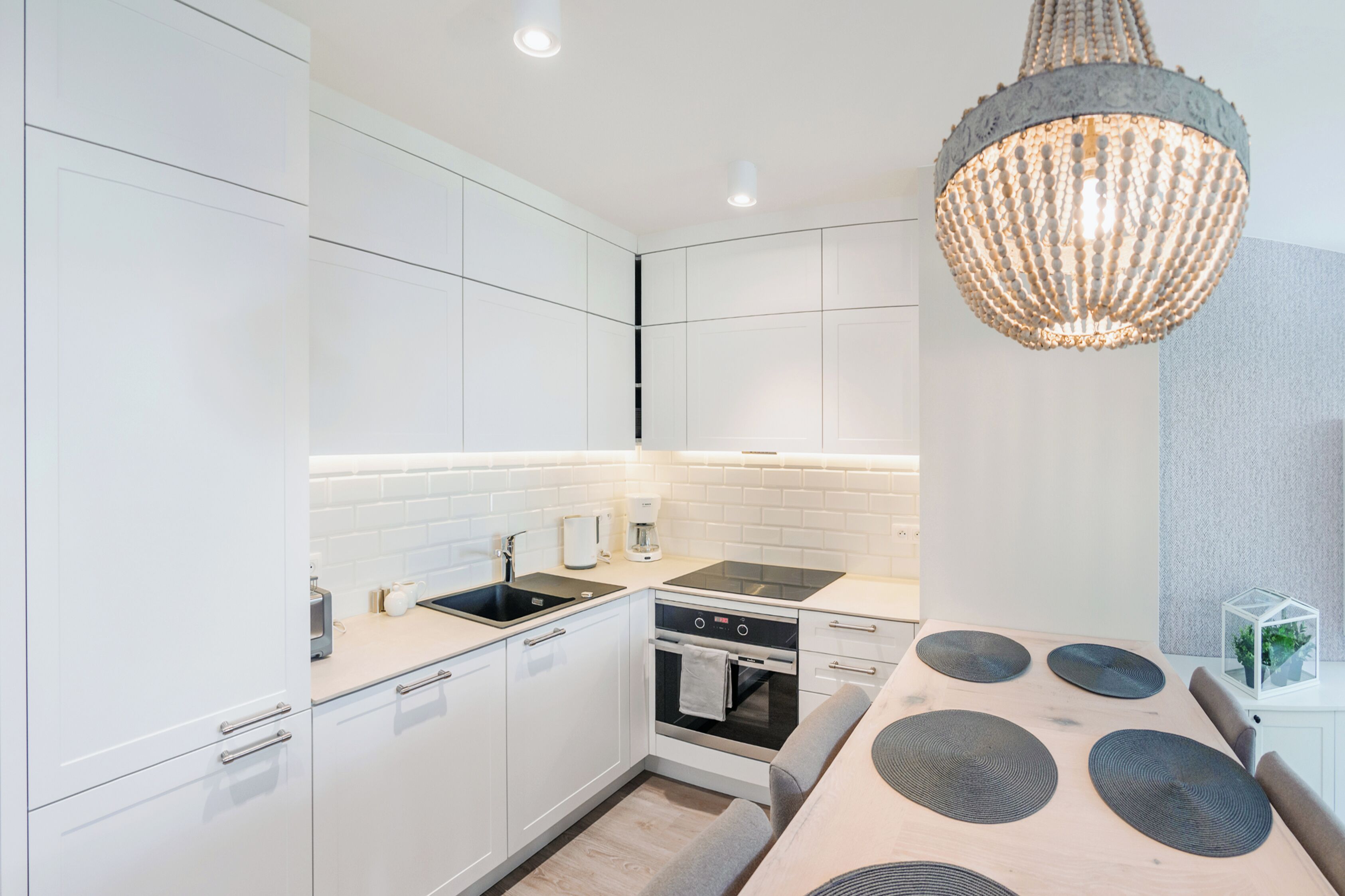 Apartament (1/4) | Cozinha privada | Geladeira, micro-ondas, cooktop, lava-louças