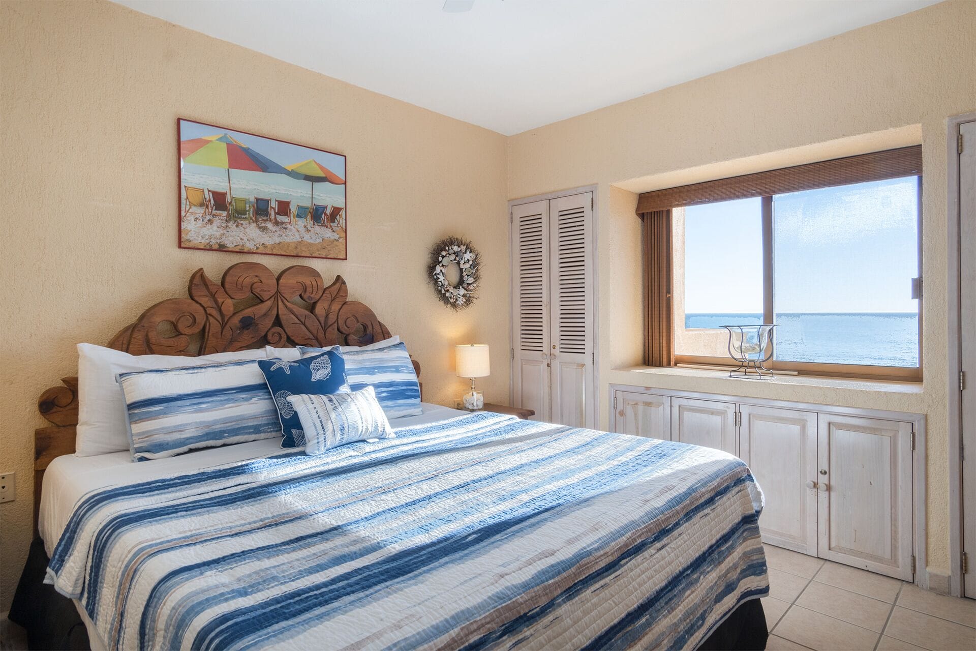 Apartamento em Condomínio Fechado, várias camas, varanda (Princesa De Peñasco E 502) | Vista do quarto