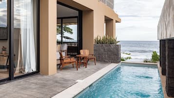 Apartamento exclusivo, vista para o oceano | Piscina particular