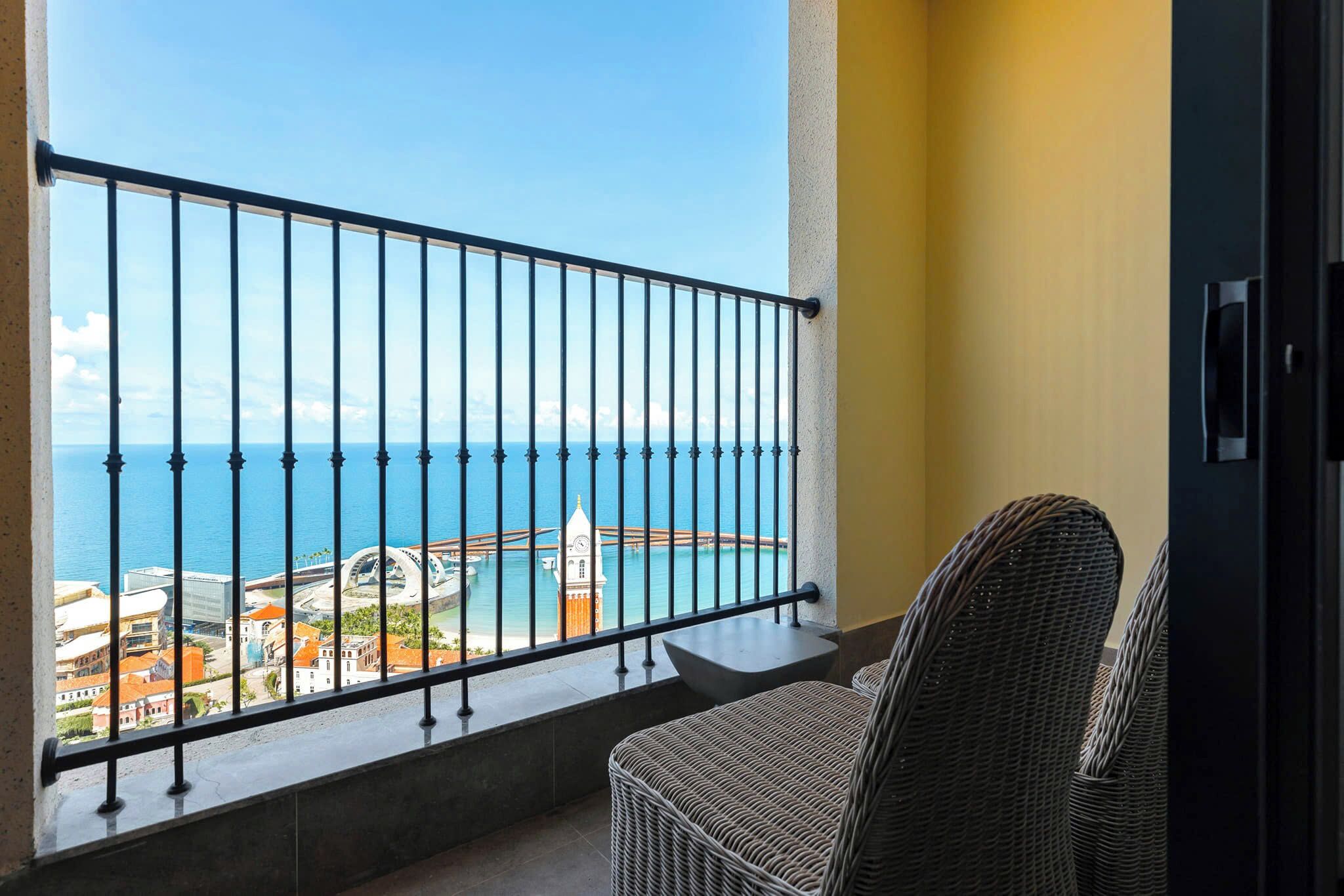 Apartamento Deluxe, varanda, vista para o oceano | Varanda