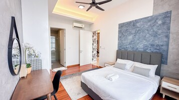Apartamento família | 2 quartos, cortinas blackout, quartos à prova de som