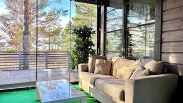 Villa, vista para a praia | Terraço/pátio interior