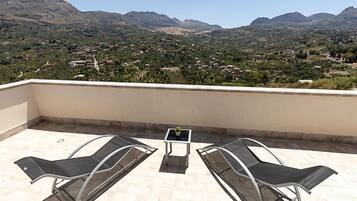 Vista para o campo desde o alojamento