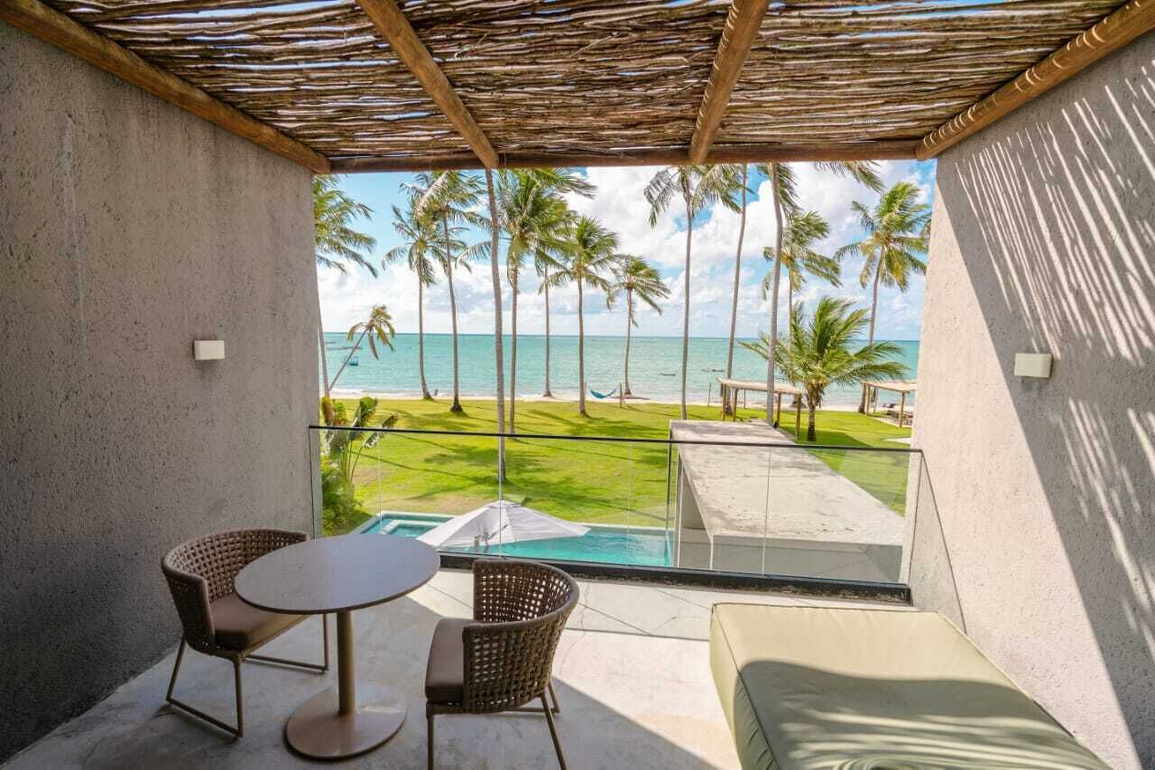 Casa conforto, sacada, vista para a praia | Vista do quarto