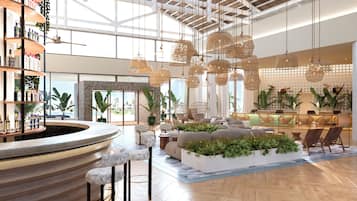 7 bares/lounges, bar molhado, bar ao lado da piscina, bar na praia