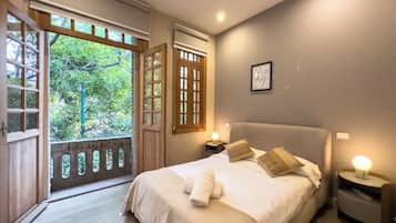 Apartamento Comfort, 1 quarto, varanda, Vista para a cidade | 1 quarto, lençóis de algodão egípcio, roupa de alta qualidade