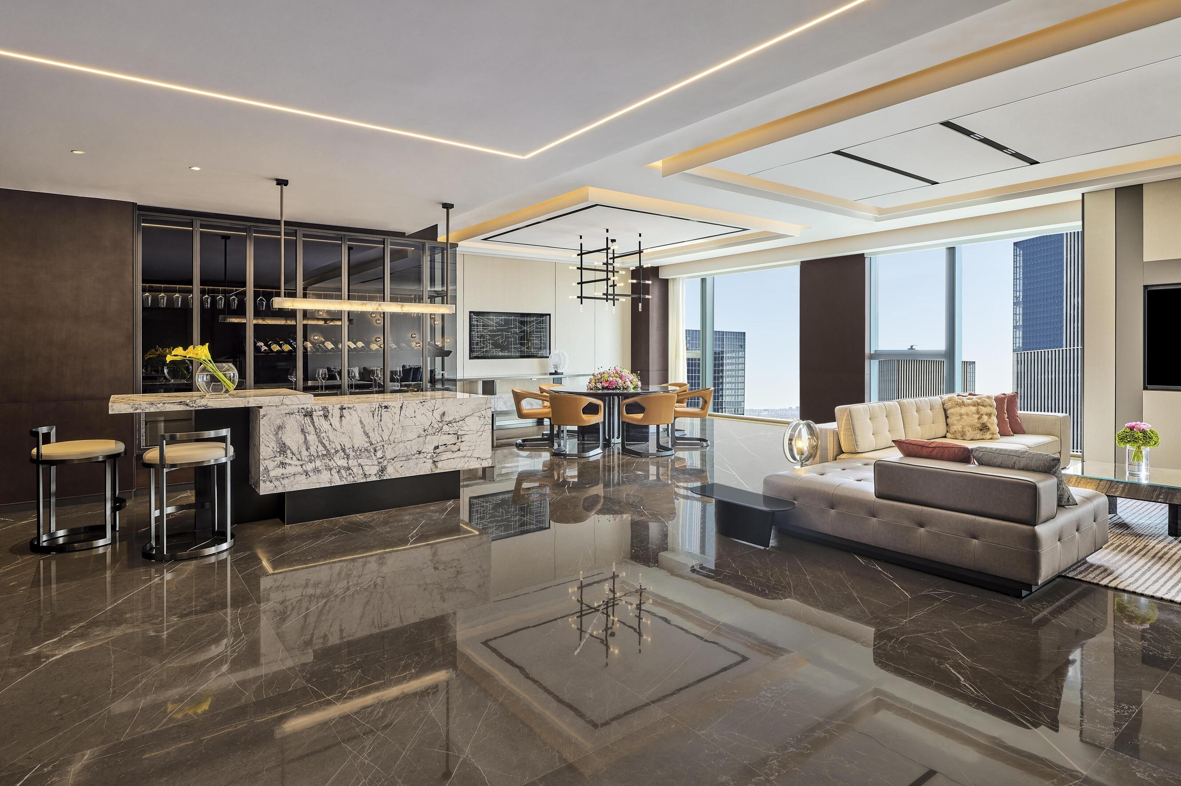 Suíte presidencial, 1 cama King | Área de estar