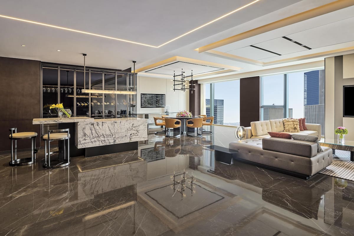 Suíte presidencial, 1 cama King | Área de estar