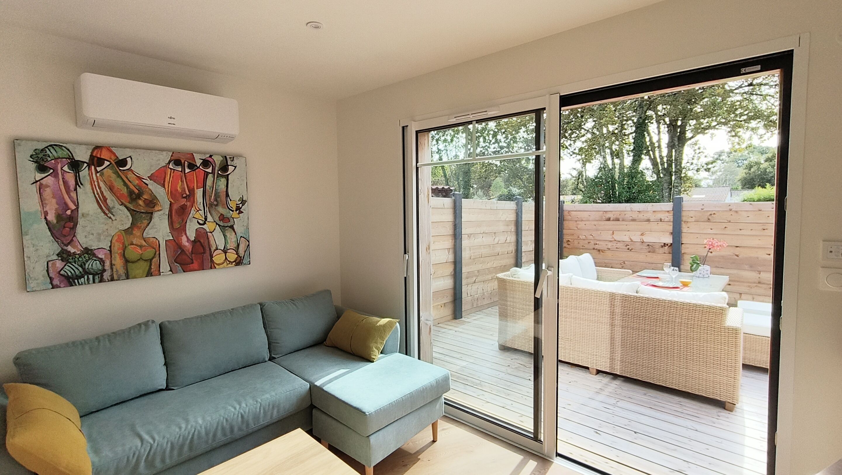 Gîte-confortable-baño Tipo Wet Room-vista Al Jardín - Audenge