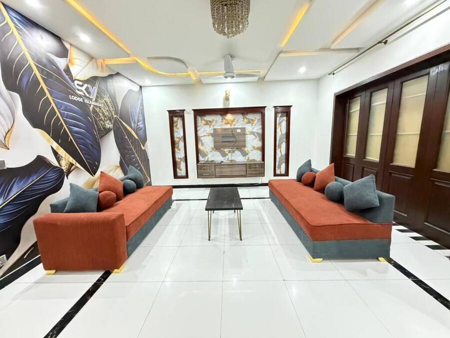 Área de estar no saguão