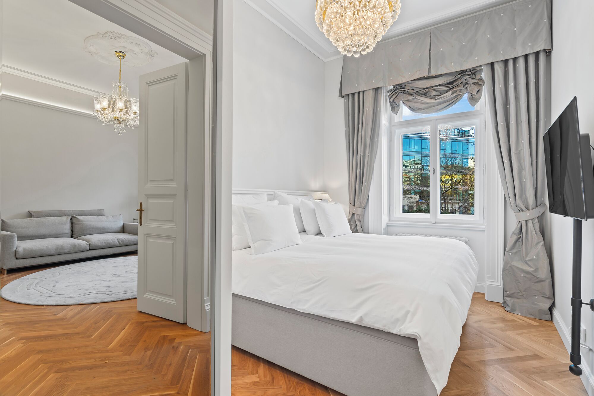 Deluxe Garden View Suite | Roupas de cama de algodão egípcio, roupas de cama premium