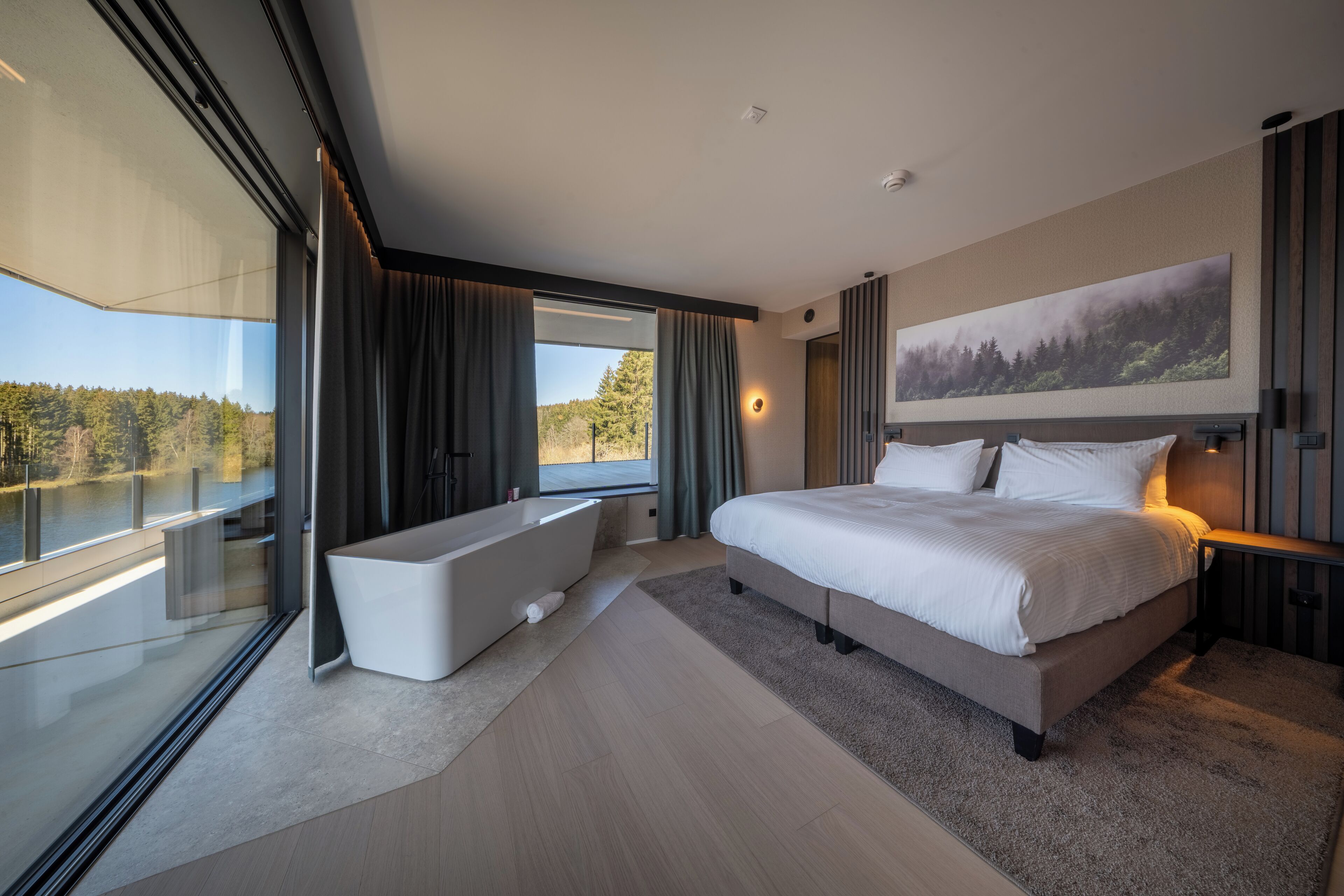 Suite Premium | Roupa de alta qualidade, camas de colchão pillowtop, cofre no quarto 