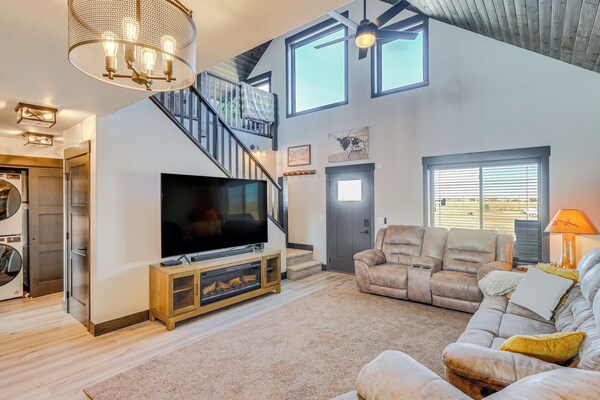 Balcony & Views: Sturgis 'Twin Peaks' Cabin - South Dakota