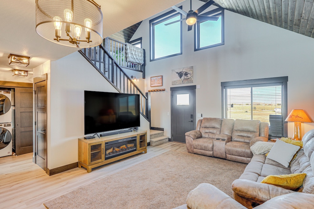 Balcony & Views: Sturgis 'Twin Peaks' Cabin - South Dakota