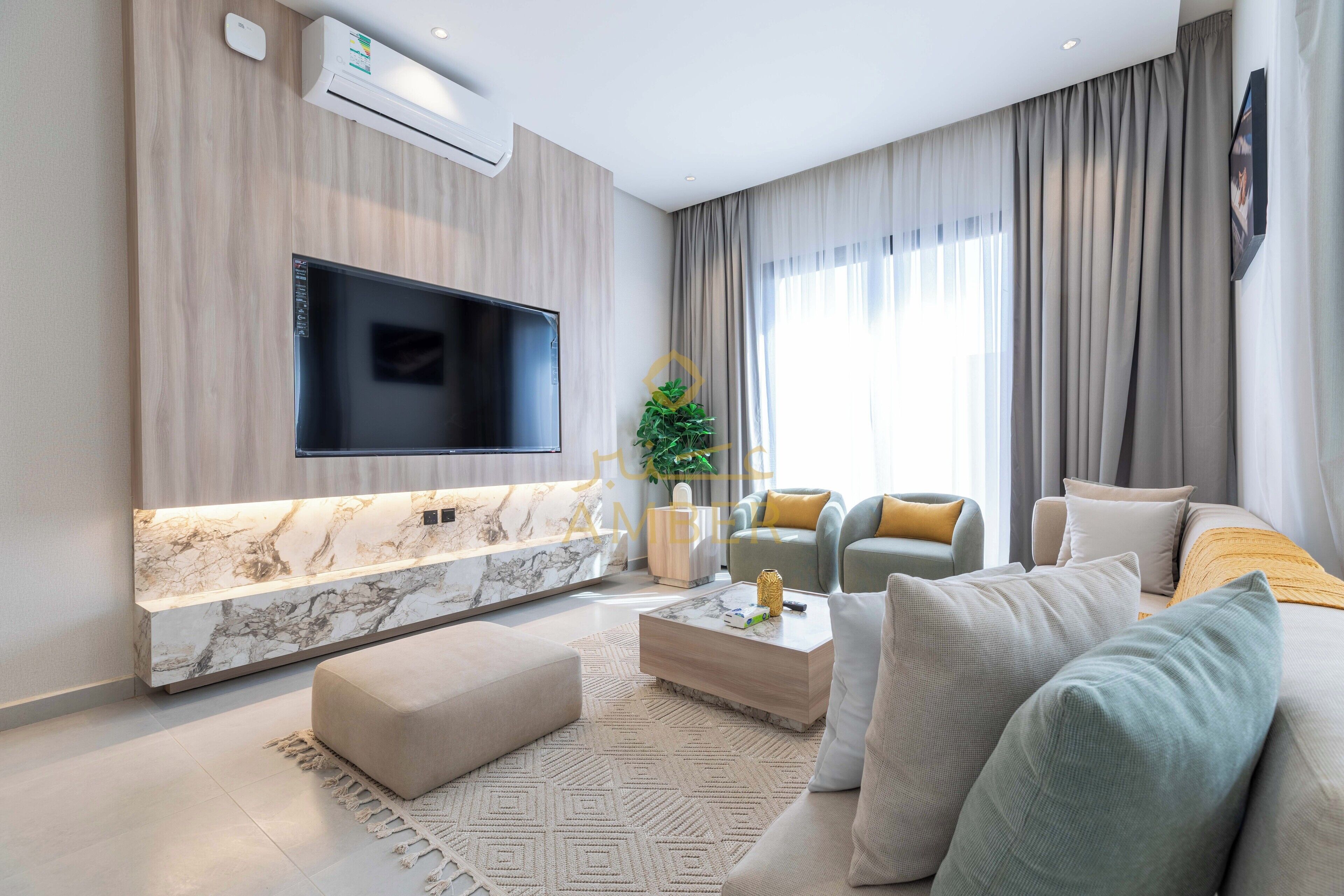 Apartamento superluxo | Área de estar | TV