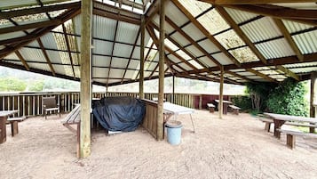 Espaço exterior para banquetes