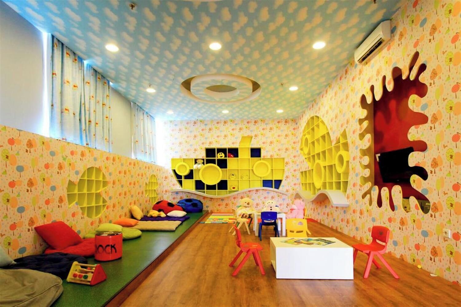 Área de recreio para crianças (coberta)