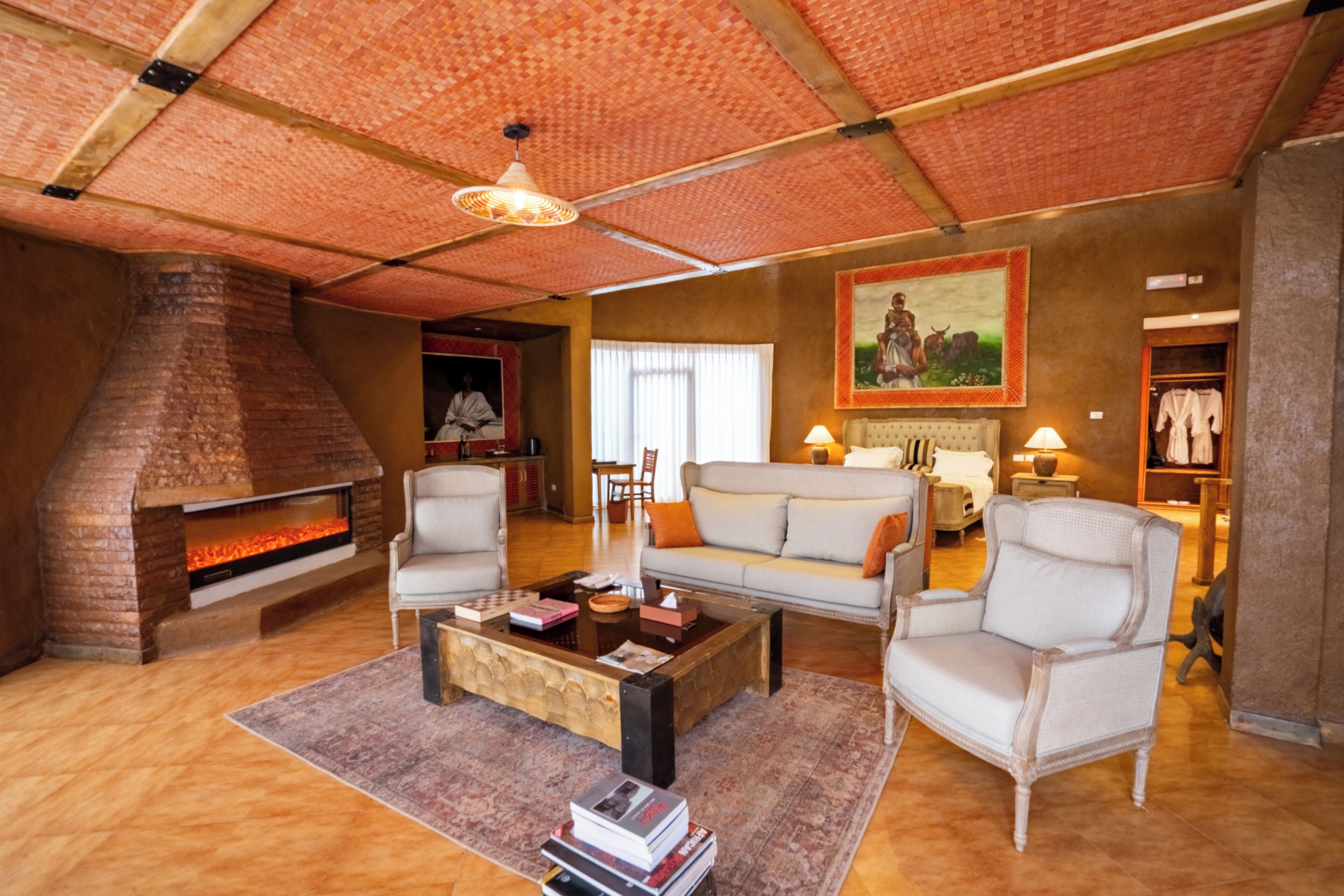 Quarto casal luxo, vista para a cidade | Individualmente decorados, escrivaninha, Wi-Fi de cortesia