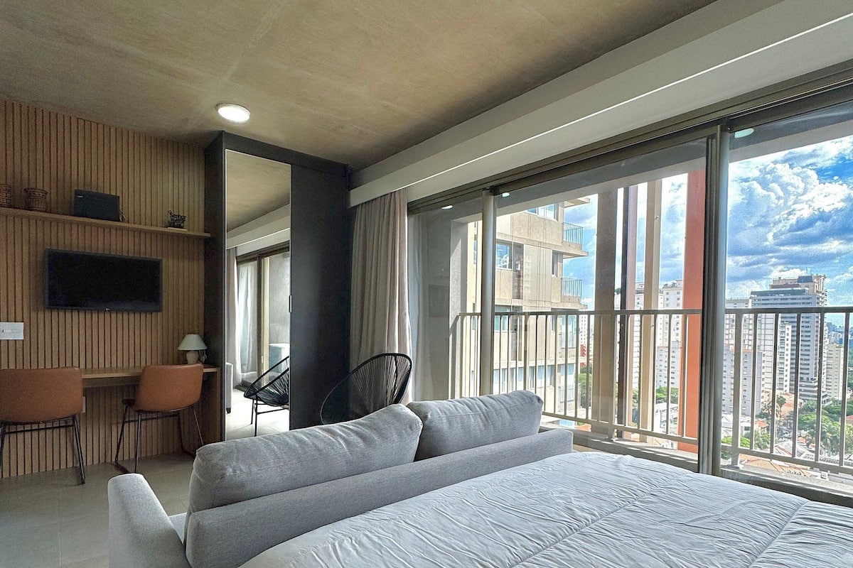 Apartamento Comfort | 1 quarto, secretária, secretária adequada para computadores portáteis