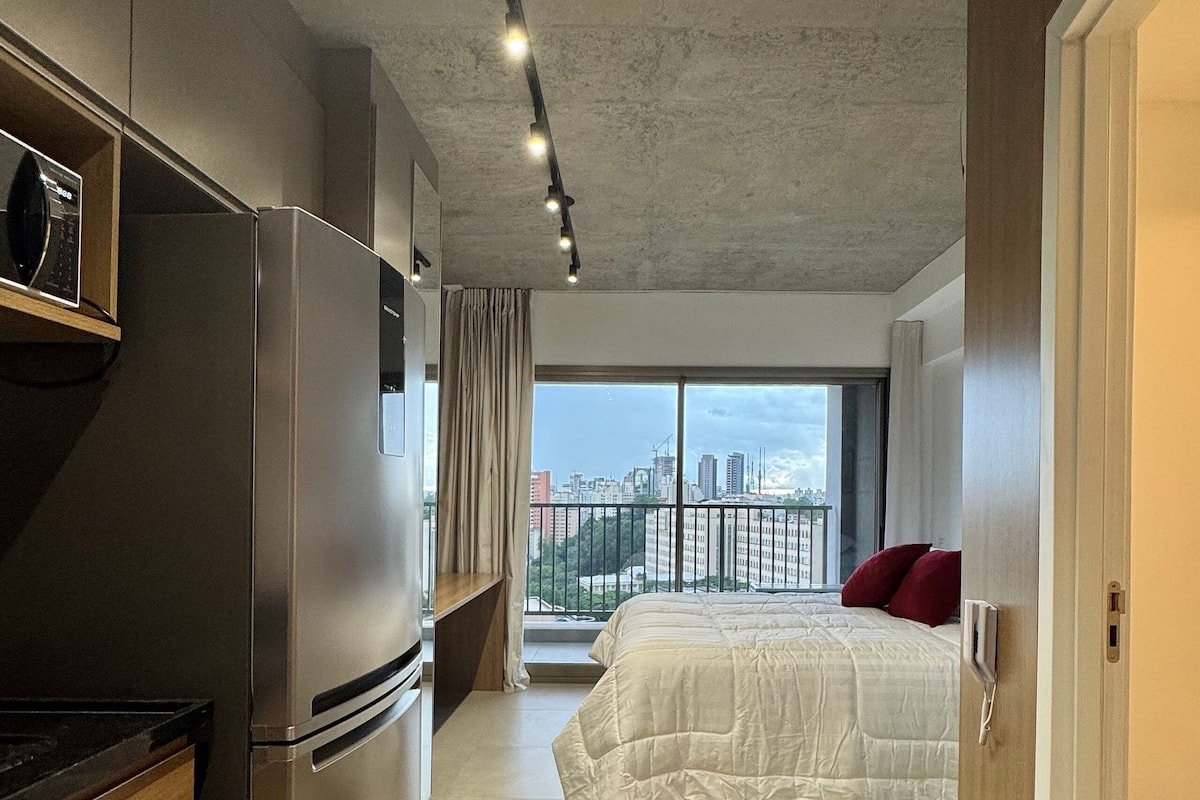 Apartamento Básico | 1 quarto, secretária, secretária adequada para computadores portáteis