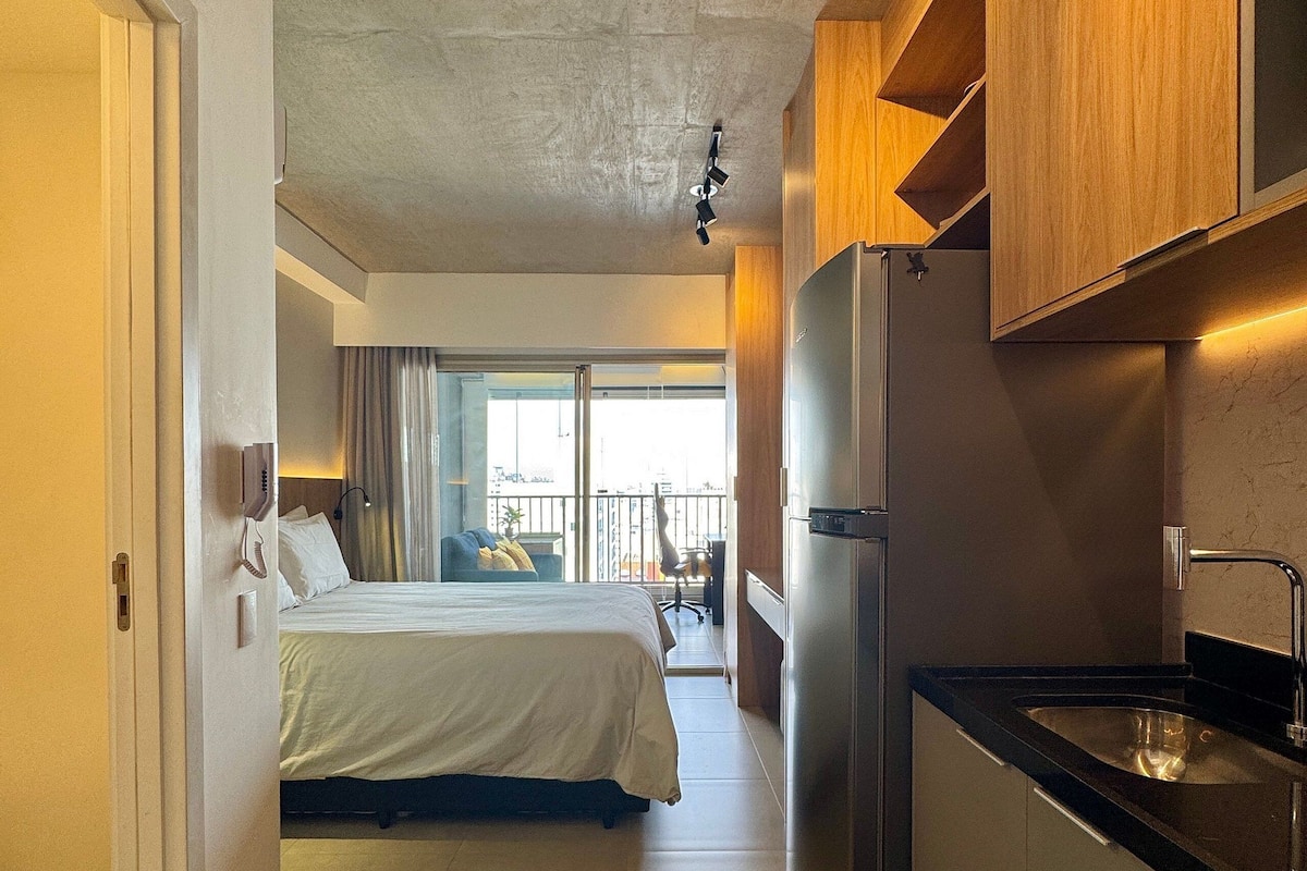 Apartamento | 1 quarto, secretária, secretária adequada para computadores portáteis