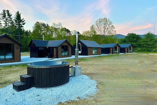 Cabana de Madeira Elite, 1 cama king-size, sauna | Vista para o pátio