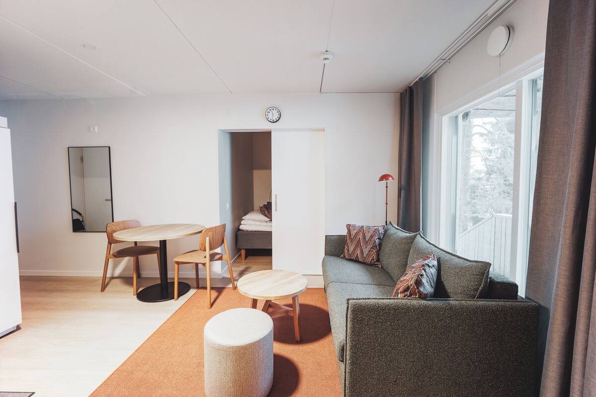 Apartamento, 1 quarto, sauna seca, ao lado da pista de esqui | Área de estar