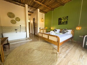 Bungalow, vista para o jardim