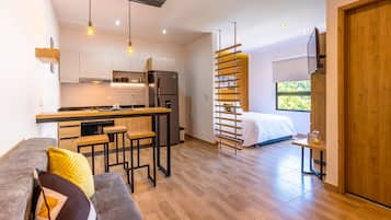 Apartamento Standard, Vista para a cidade | 1 quarto, secretária, secretária adequada para computadores portáteis