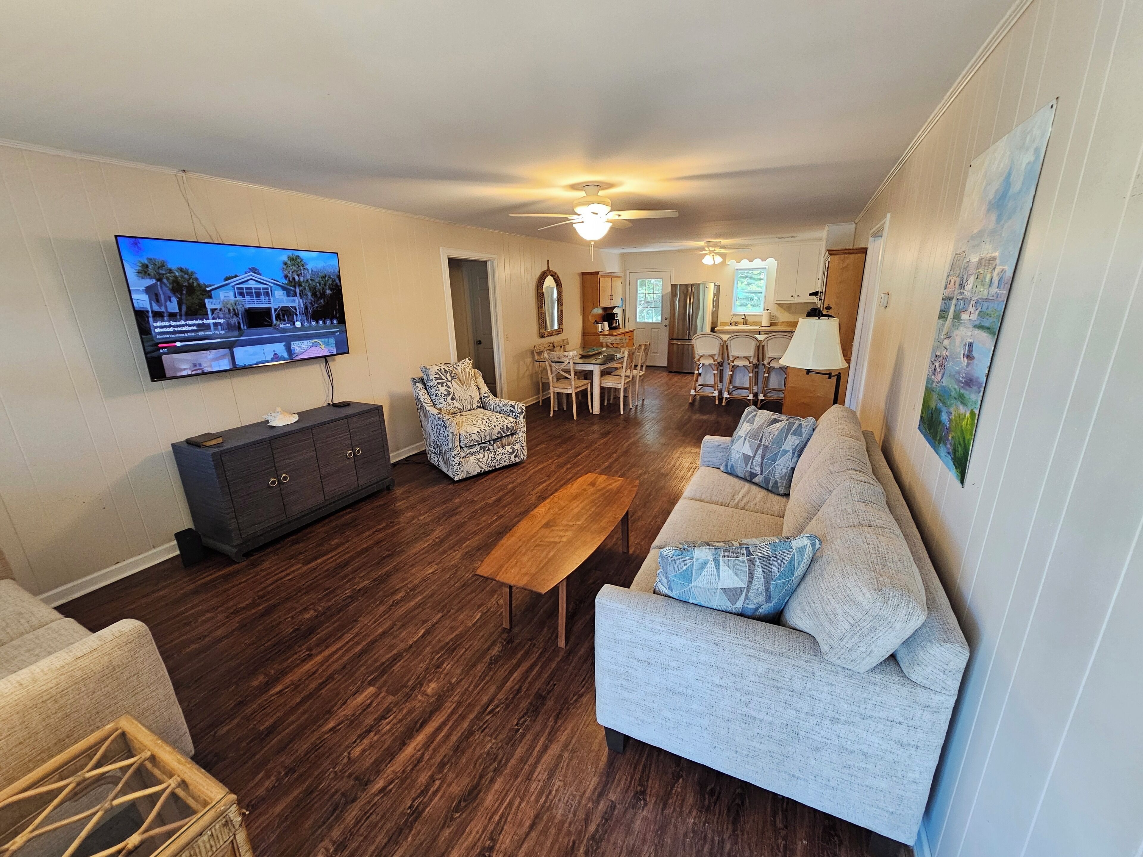 Seaglass 4bedroom 2bath With 8beds King Bed Wifi Across From The Beach Lg Yard - Edisto Beach