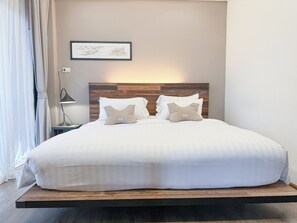 Quarto Duplo Familiar, 2 quartos, Vista para a cidade | Camas de colchão Select Comfort, minibar, cofre no quarto 