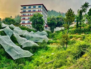 Vista para o campo desde o alojamento