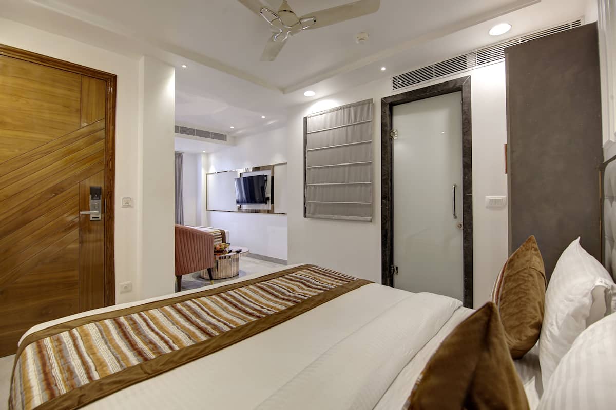 Quarto Quádruplo Familiar | Secretária, quartos insonorizados, Wi-fi grátis