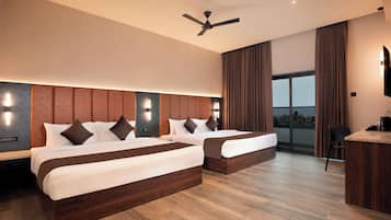 Quarto quádruplo premium | 1 quarto, roupas de cama premium