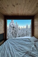 Cabana, 1 cama Queen | 1 quarto, escrivaninha, espaço de trabalho para notebook, roupa de cama