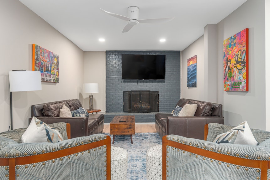 Spacious West Asheville Retreat · Fire Pit, Game Room, Creek, Screened Deck - Asheville, NC