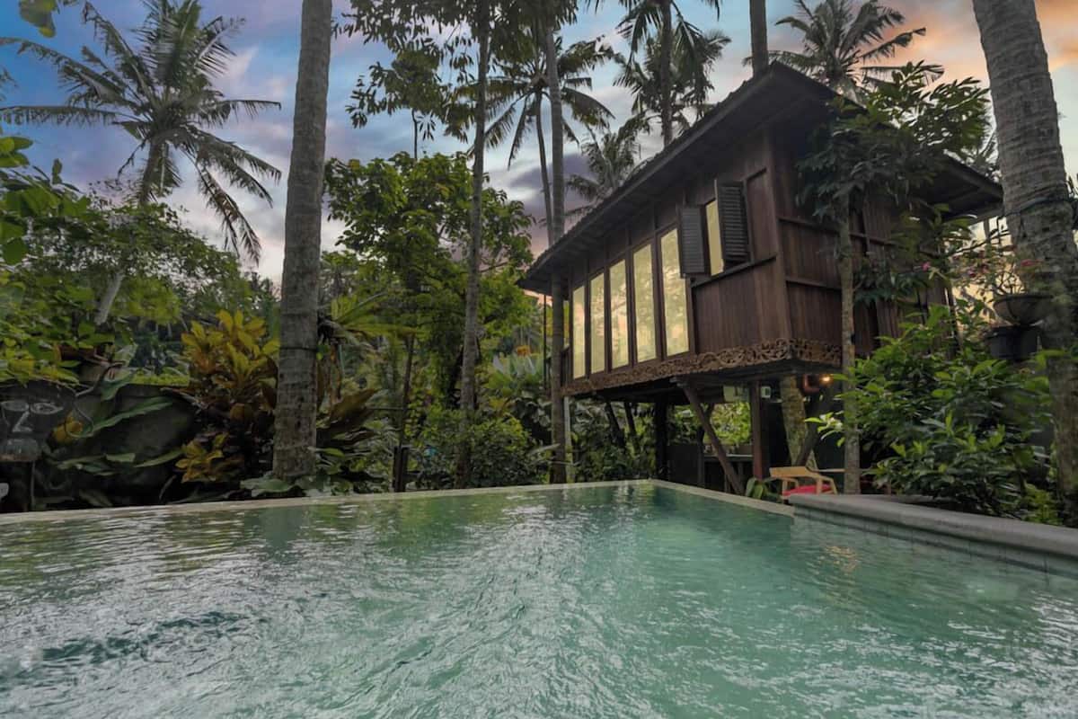 Casa na Árvore, 1 quarto, casa de banho privativa, vista para o rio | Piscina privativa