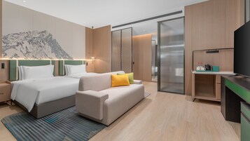 Quarto premium, 2 camas de casal (High Floor) | Quartos à prova de som, roupa de cama